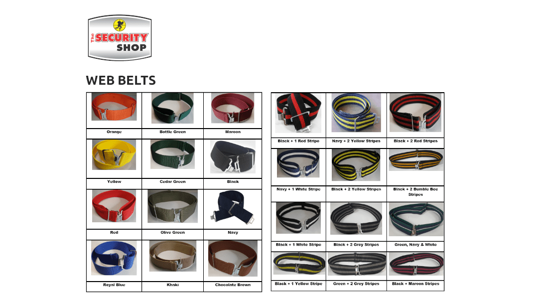 Belts Archives - Security Shop Zimbabwe Online!